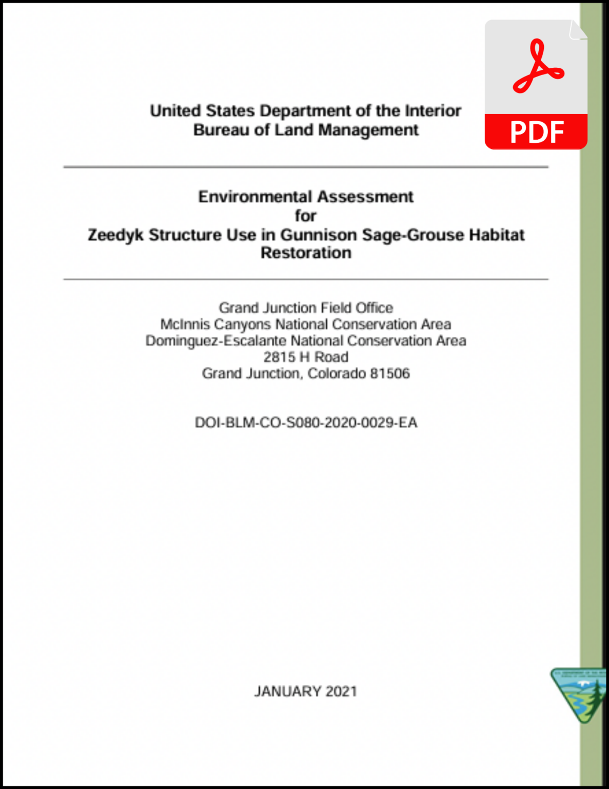 One-Stop-Shop for Zeedyk Resources - IWJV