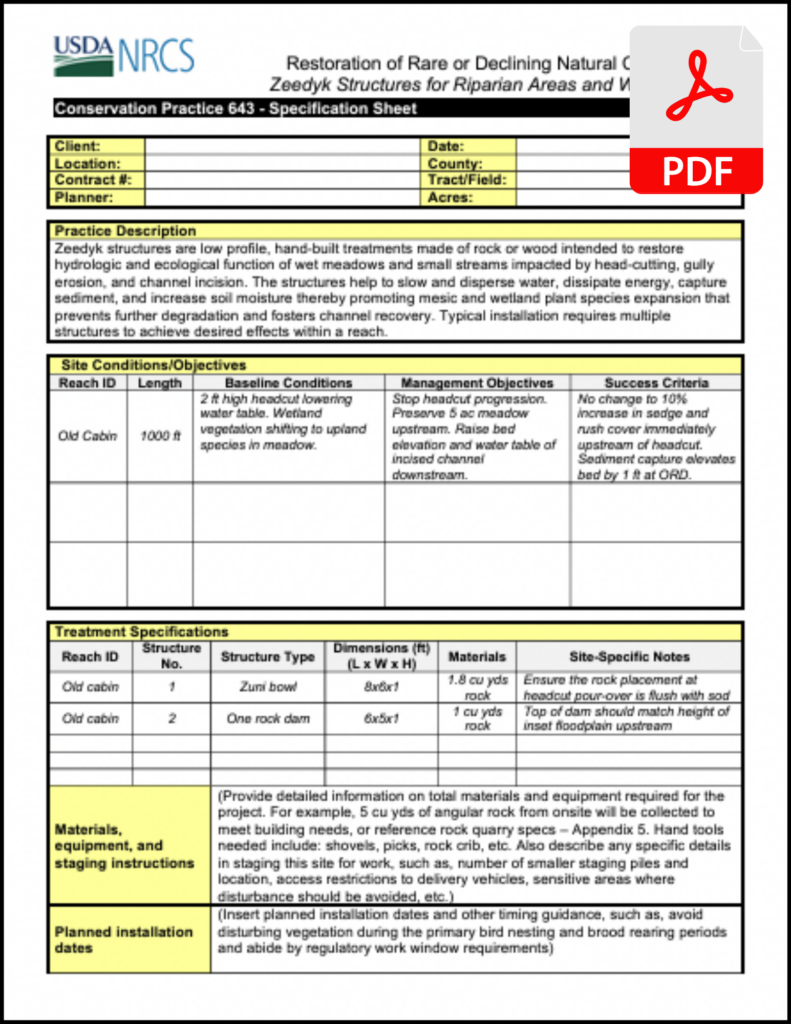 One-Stop-Shop for Zeedyk Resources - IWJV